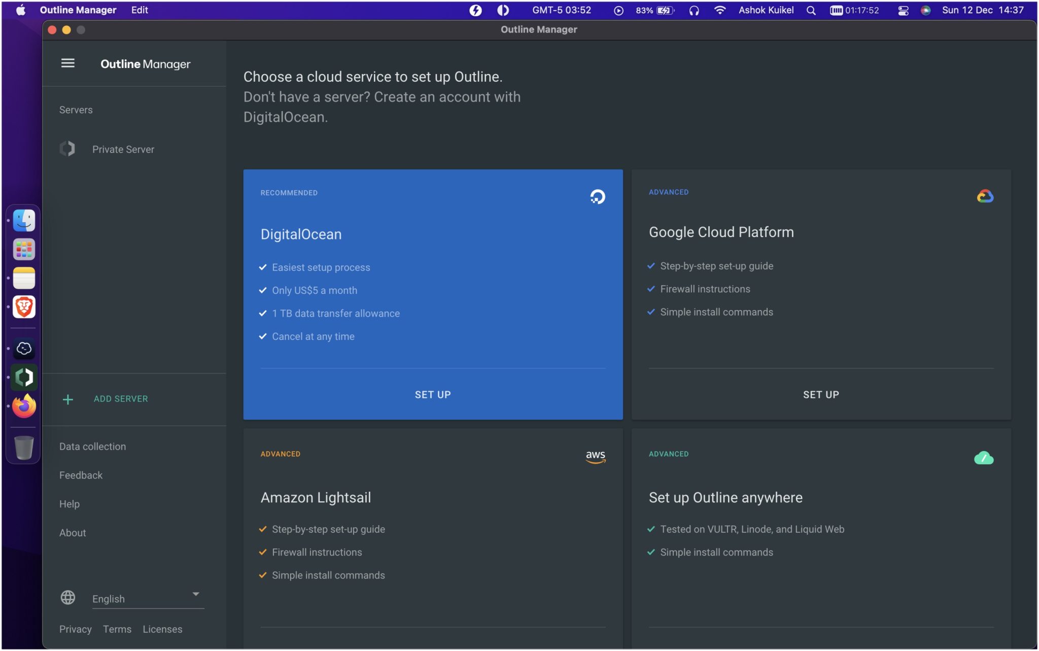 How to install Outline Server On Ubuntu 20.04 Ashok Kuikel | WordPress Developer
